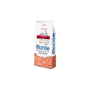 MONGE NATURAL MINI ADULT SALMONE E RISO 7,5KG | AnimalovePetShop.com