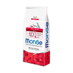 MONGE NATURAL MINI ADULT POLLO E RISO 7,5KG | AnimalovePetShop.com