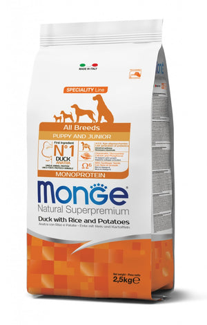 Monge Natural Superpremium All breeds Puppy and Junior Monoprotein ...
